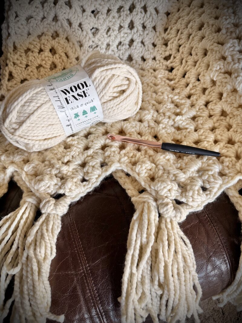 A Crochet Granny Ripple Blanket - The Vanilla Ripple - Kelly Rene Everyday