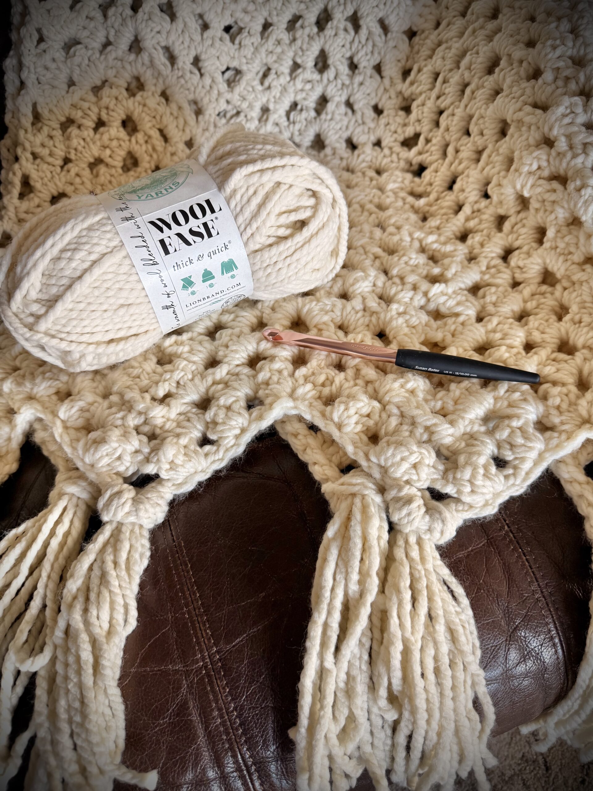 A Crochet Granny Ripple Blanket - The Vanilla Ripple - Kelly Rene Everyday